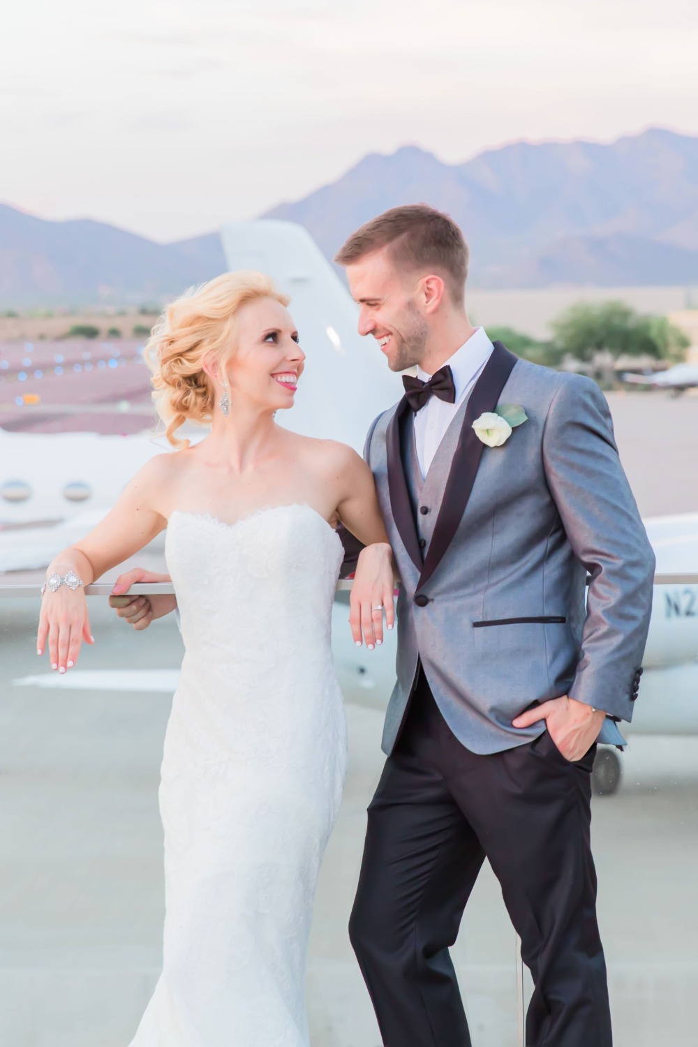Silver And Blush Jet Set Wedding Ideas