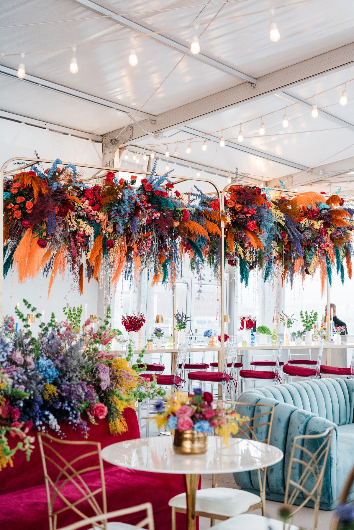 Houston wedding with a technicolor rainbow color palette – Wedding Chicks